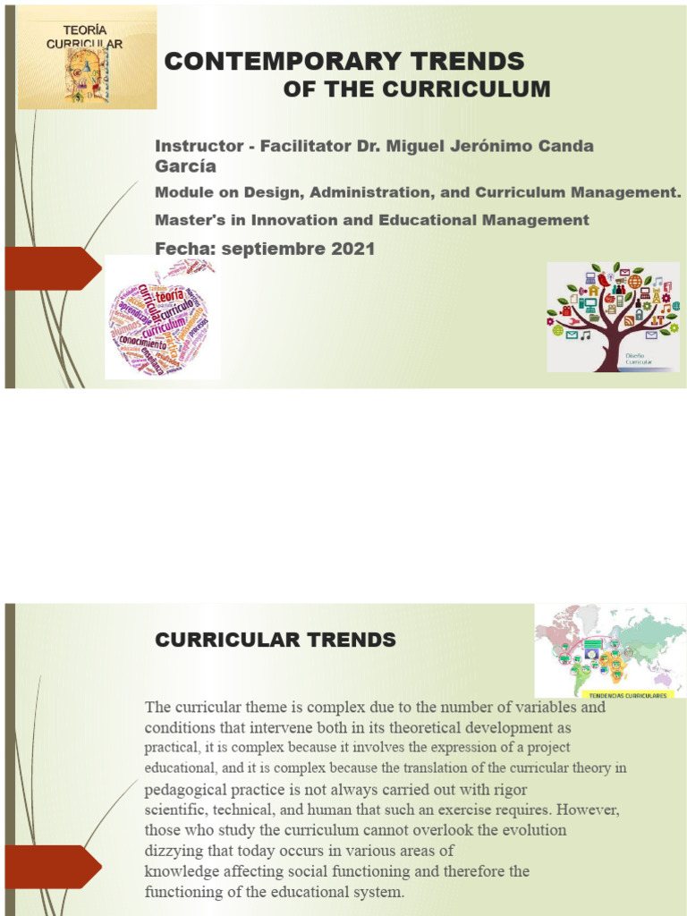 Curricular Trends | PDF | Curriculum | Thought