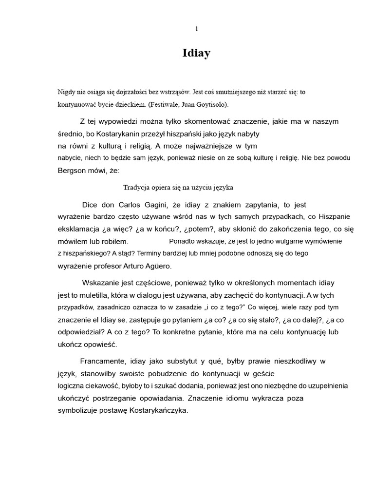 Idiay de Carmen Naranjo | PDF