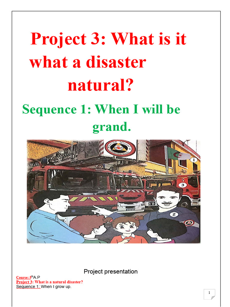 Understanding Natural Disasters Project | PDF | Learning | Grammatical ...