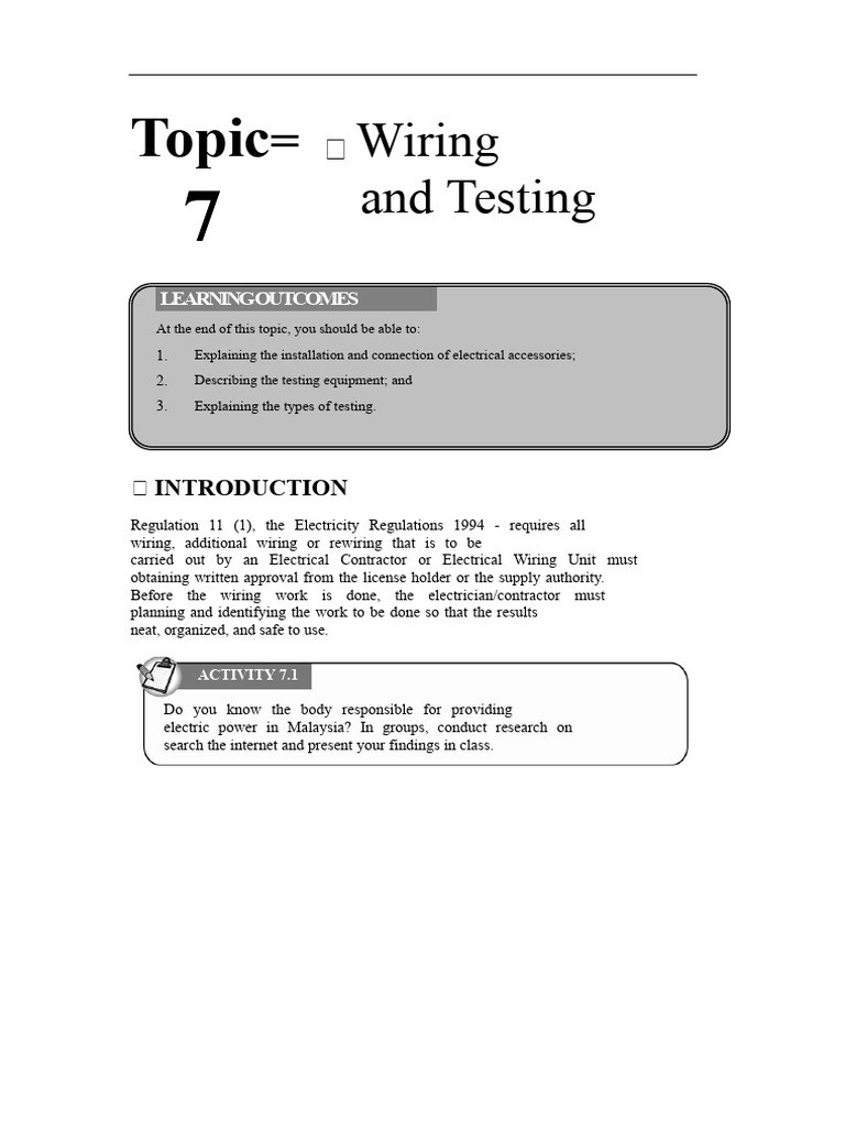 Topic 7 Wiringand Testing | PDF | Electrical Connector | Fuse (Electrical)