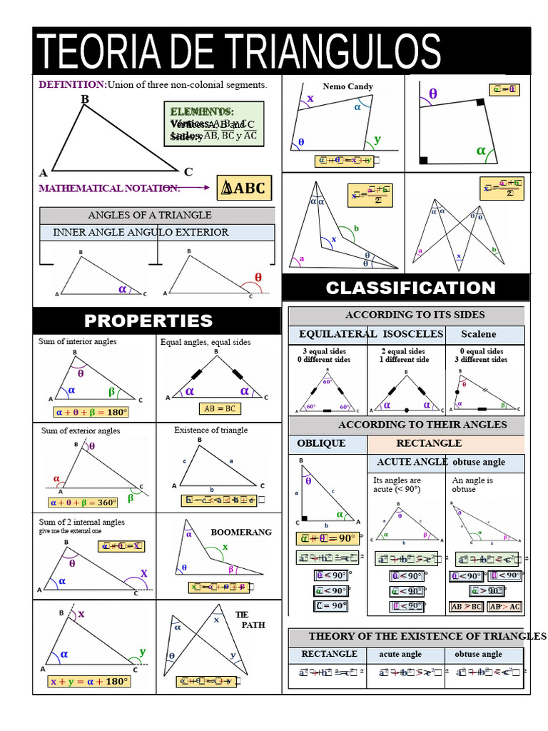 Topic 02 - Theory of Triangles | PDF | Triangle | Euclidean Plane Geometry