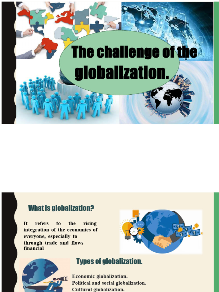 The Challenge of Globalization. | PDF | Globalization | Economic ...