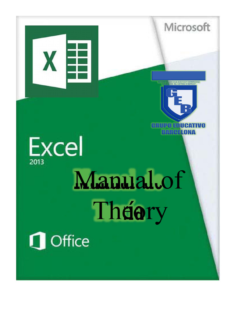 Excel Manual PDF | PDF | Microsoft Excel | Spreadsheet
