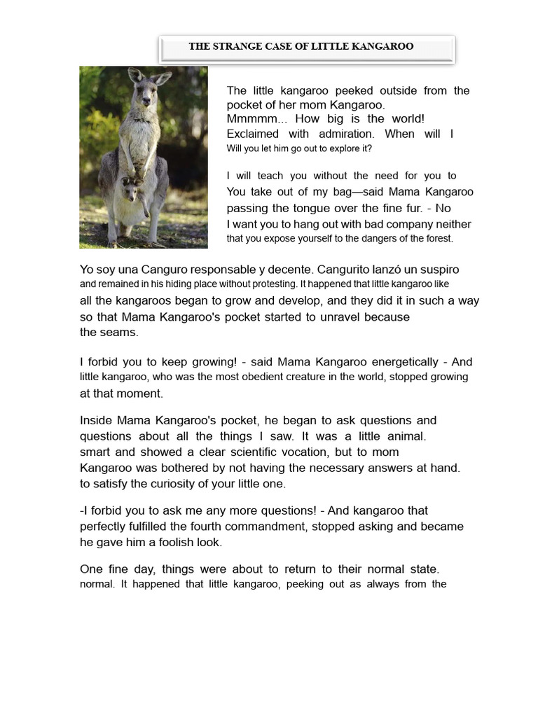 The Strange Case of Little Kangaroo | PDF