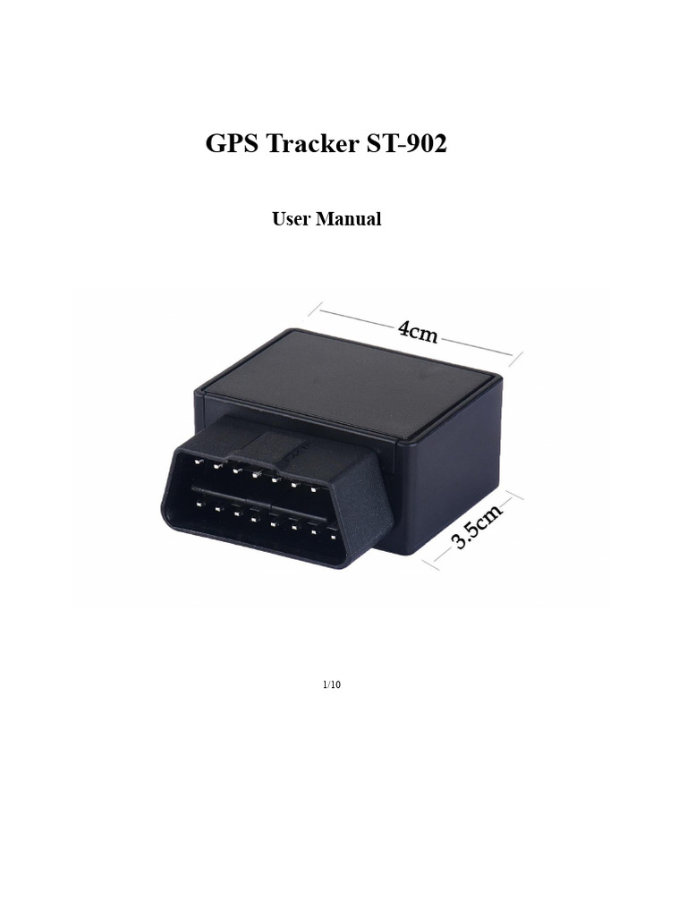 ST-902 GPS Tracker User Manual | PDF | Mobile Phones | Telecommunications