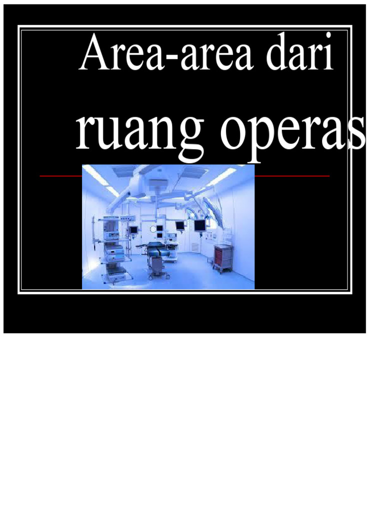 Area Ruang Operasi | PDF