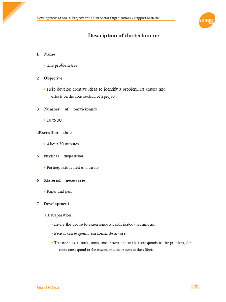 Problem Tree Technique for Social Projects | PDF