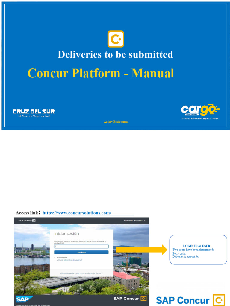 Concur Manual - Deliveries To Settle | PDF | Receipt | Computing