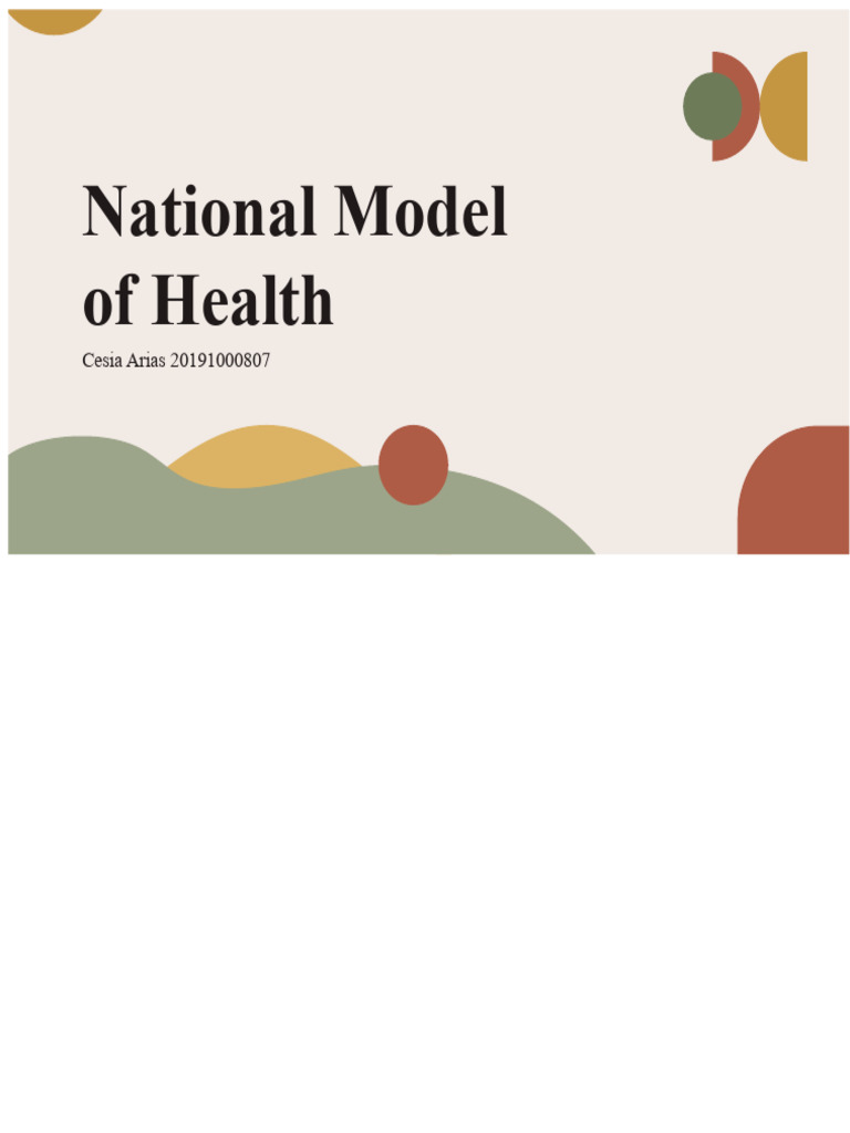 National Health Model | PDF | Risk