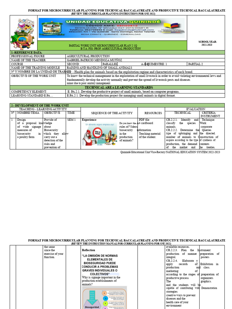 Plan. Micro Animals Minor Partial 2 | PDF | Poultry Farming | Chicken