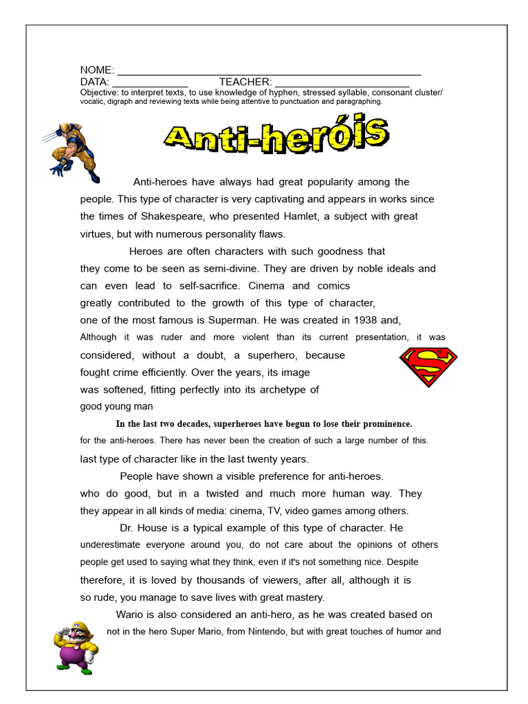 Anti Heroes | PDF | Linguistics