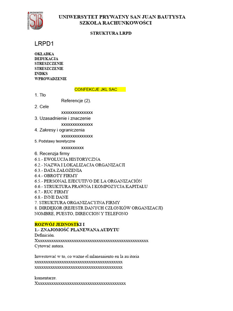 Struktura LRPD 1 | PDF