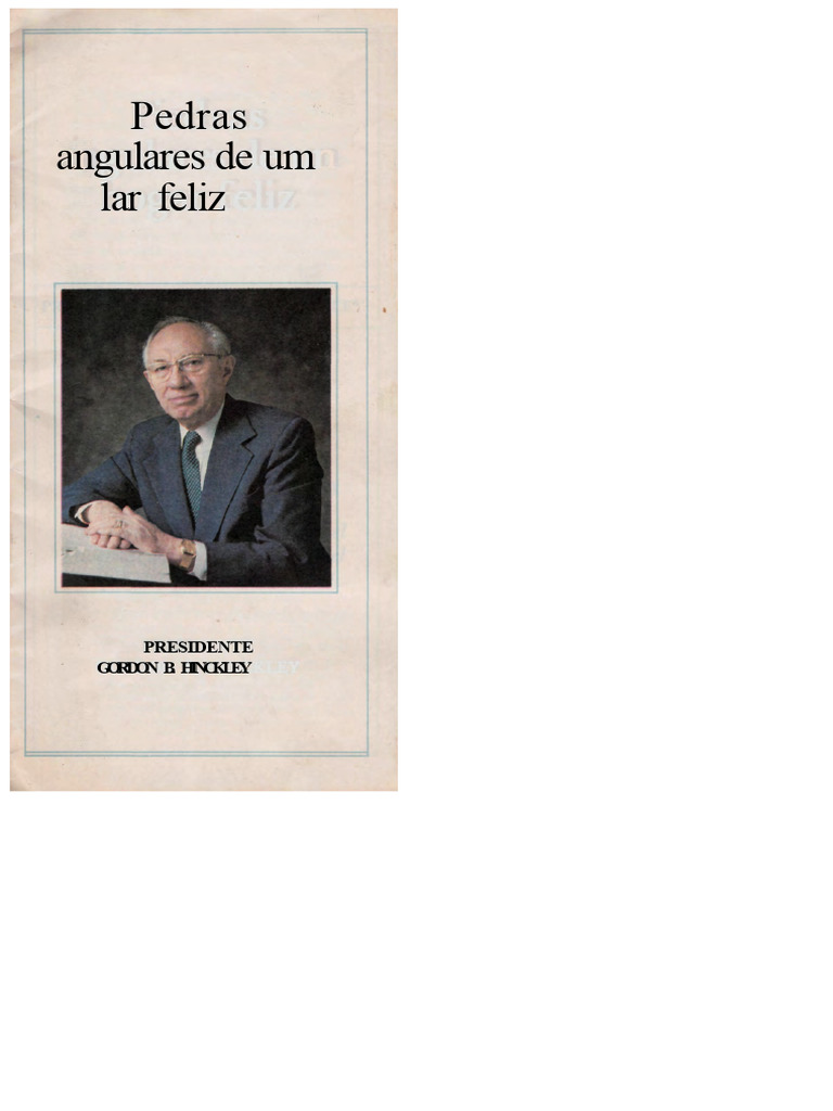 Pedras Angulares para um Lar Feliz | PDF | Amor | Oração