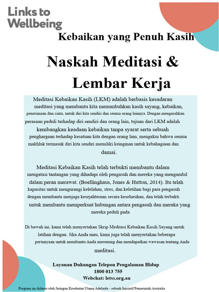 Meditasi Kebaikan Kasih untuk Kesejahteraan | PDF