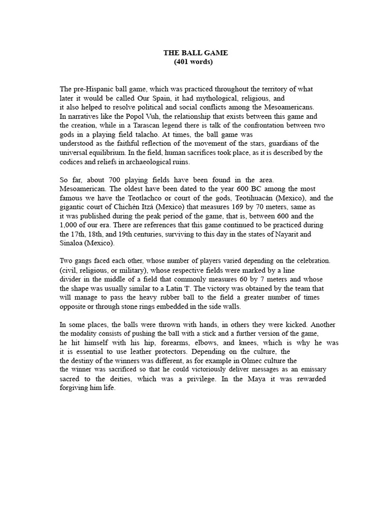 Reading Comprehension Test | PDF | Mesoamerica | Culture Of The Americas