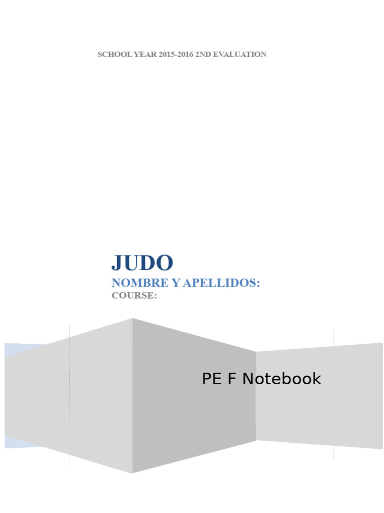 Judo Evaluation Guide 2015-2016 | PDF | Judo | Gendai Budo