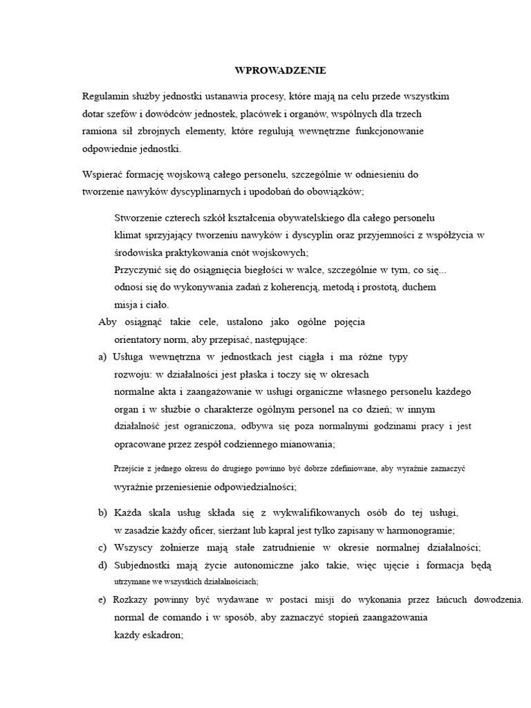 lekcje usług norm w jednostkach | PDF