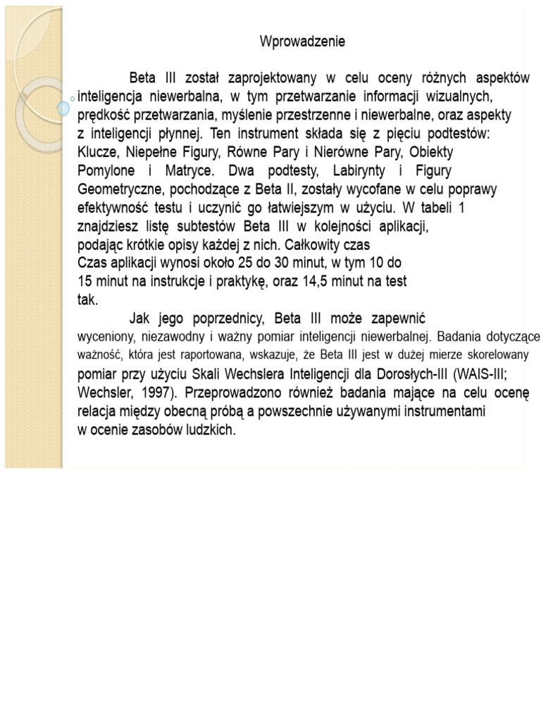 PREZENTACJA BETA II I III R | PDF