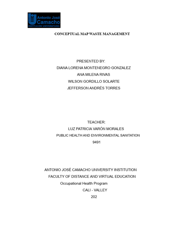 T7 CONCEPTUAL MAP HAZARDOUS WASTE MANAGEMENT | PDF | Waste | Hazardous Waste