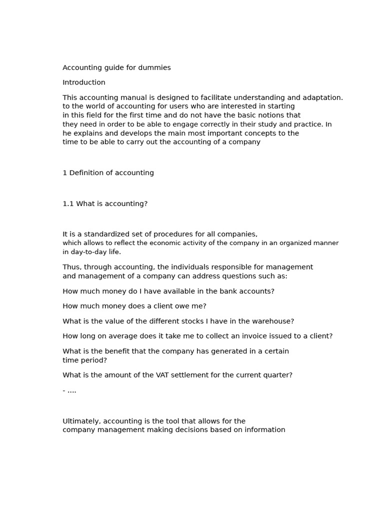 Accounting for Dummies | PDF | Debits And Credits | International ...