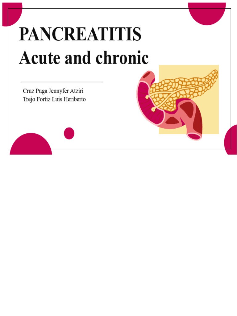 Understanding Acute and Chronic Pancreatitis | PDF | Pancreas | Medical ...