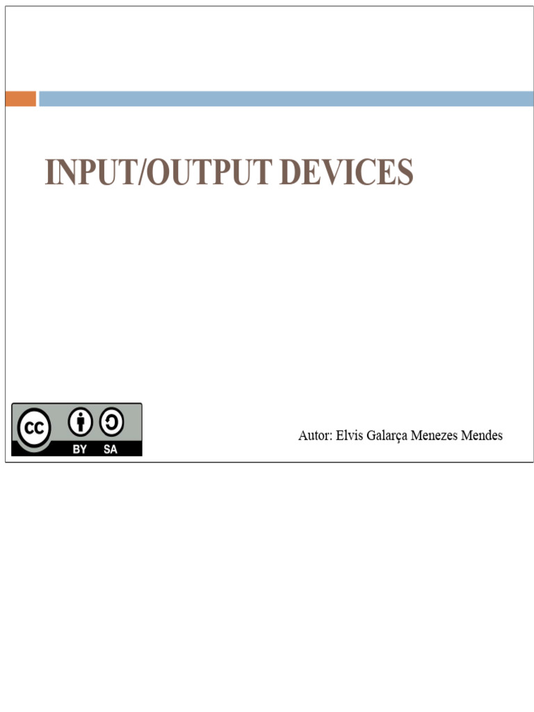 Input and Output Devices | PDF