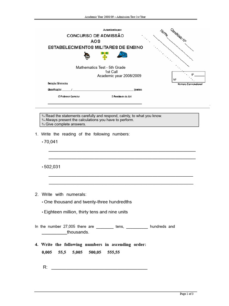 Mathematics 5th Grade | PDF | Mathematics | Geometry