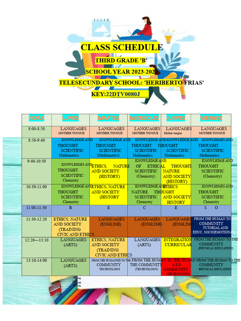 Class Schedule-Term-23-24 | PDF | Learning | Science