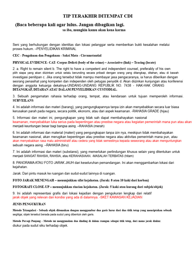Tips Terakhir di Cdi (1) (1) | PDF