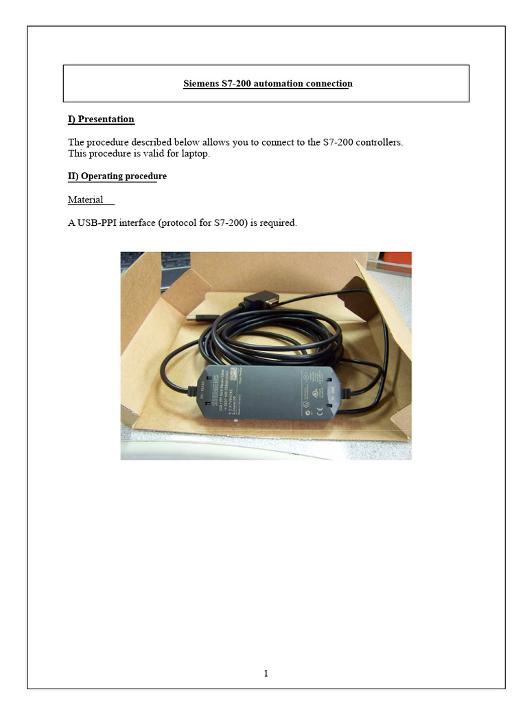 S7 200 Connection | PDF | Icon (Computing) | Usb