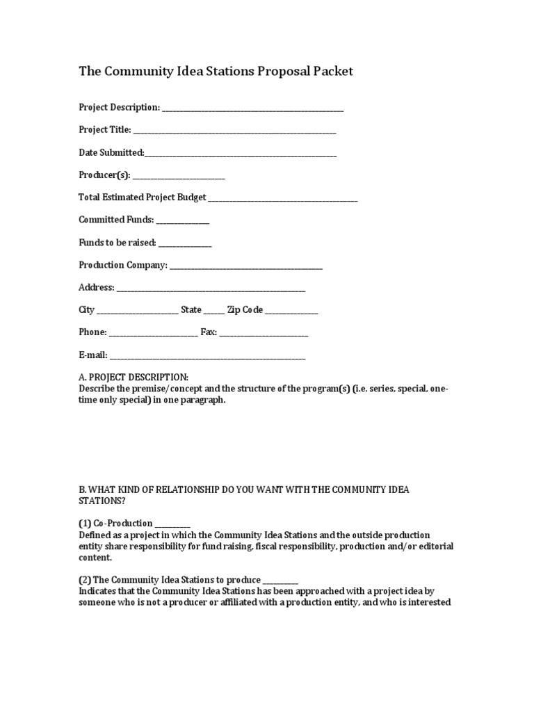 CIS Program Proposal Packet | PDF
