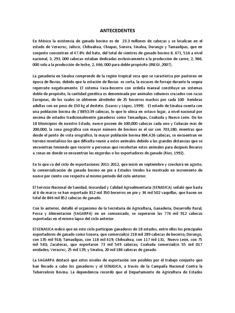 Enzayo Protecto | PDF | Vacas | México