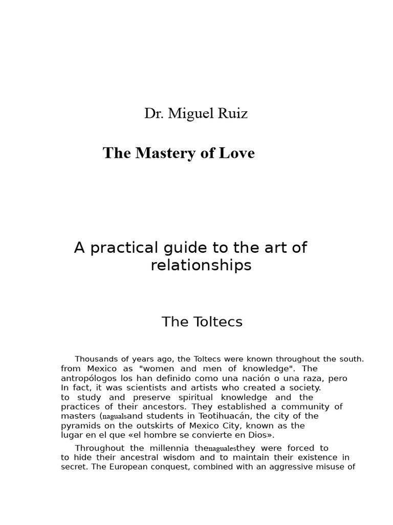 The Mastery of Love | PDF | Emotions | Anger