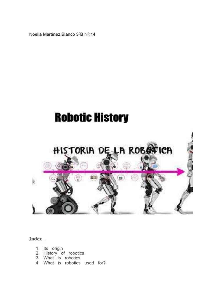 History of Robotics | PDF | Robot | Robotics