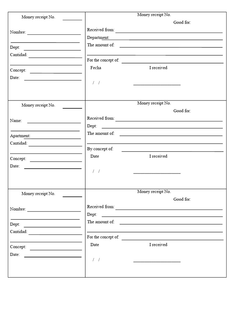 Maintenance Receipt | PDF