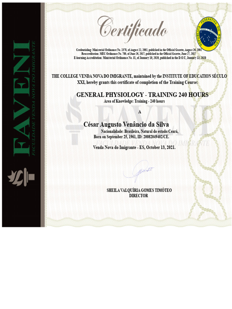 Course Completion Certificate - WITH BACKGROUND (Training) - César ...