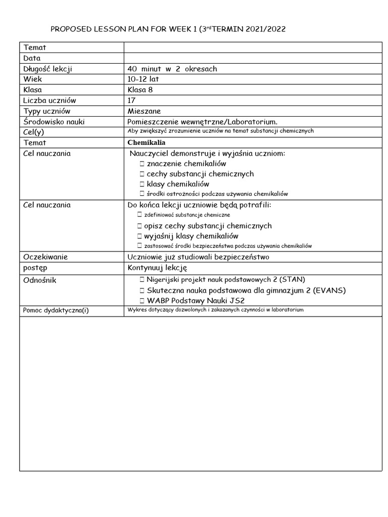 BASIC SC. PLAN JSS2 3rd Term | PDF