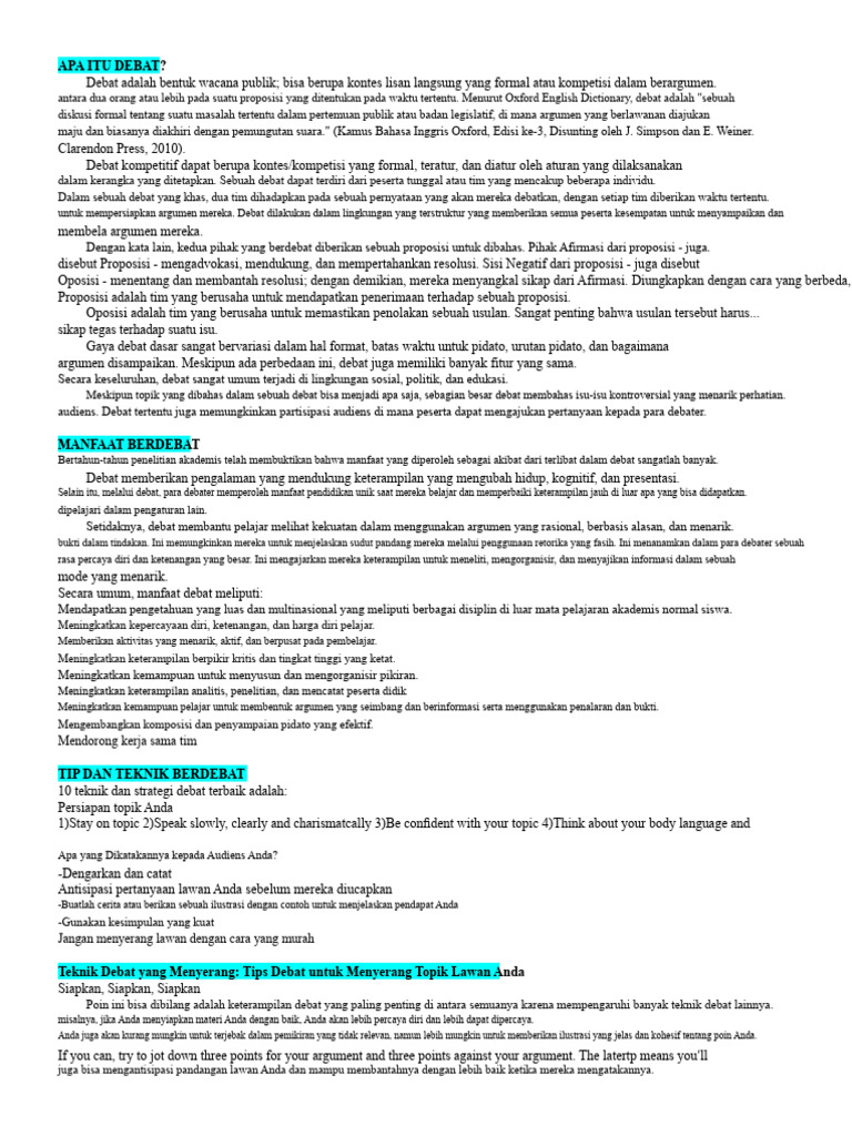 APA ITU DEBAT | PDF