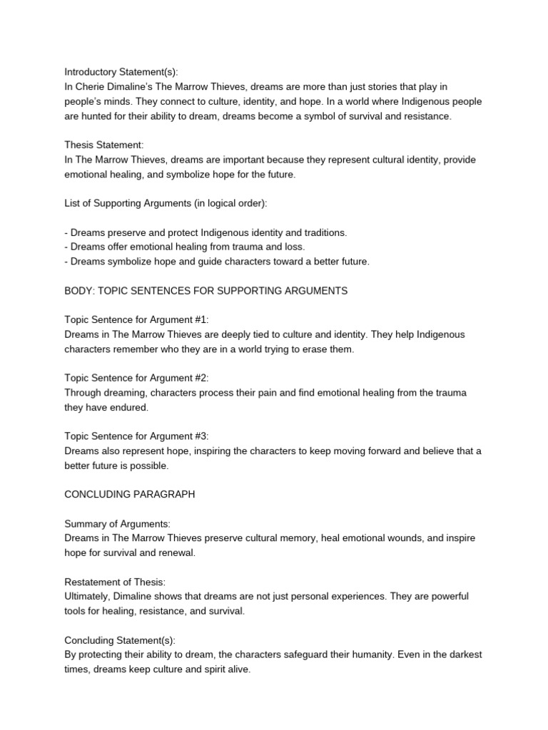 Essay Skeletal Outline | PDF