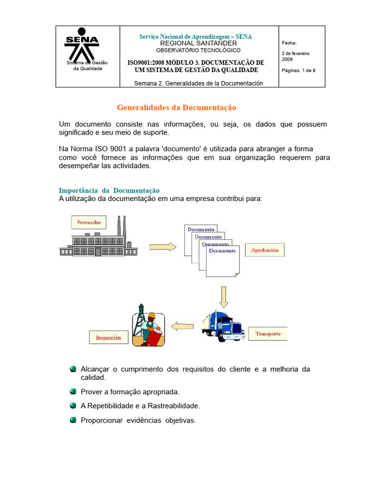 Documentação em Sistemas de Qualidade ISO | PDF | Gestão de qualidade ...