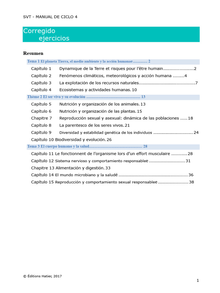 Manual SVT Ciclo 4: Tierra y Vida | PDF | Deforestación | Estoma