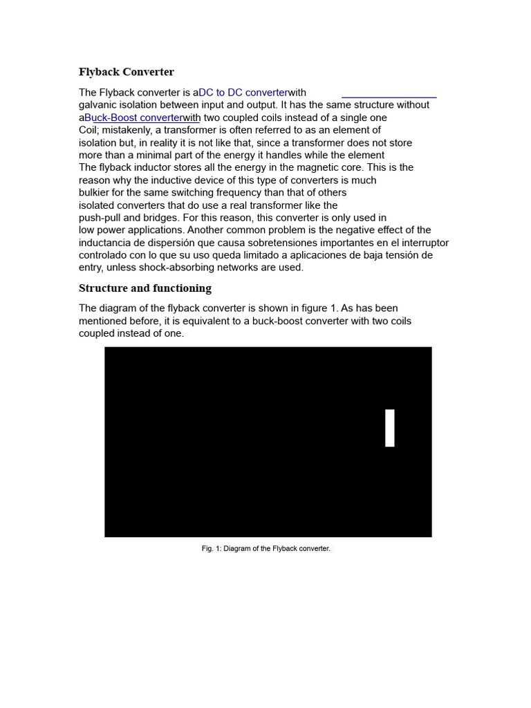 Flyback Converter | PDF | Inductor | Transformer