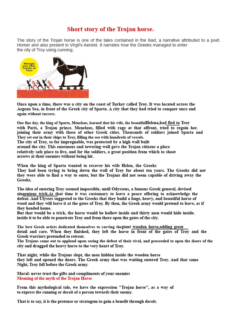 The Trojan Horse: A Cunning Strategy | PDF | Troy | Odysseus