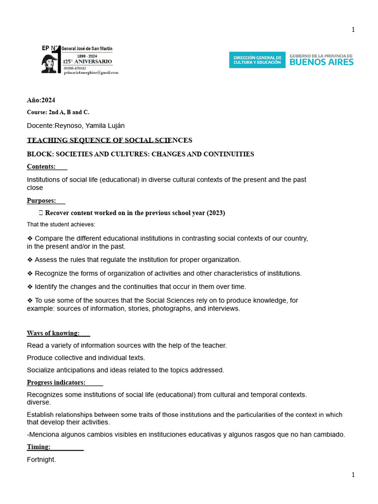 1 Social Studies Sequence - Completed | PDF | Liberal Arts Education ...