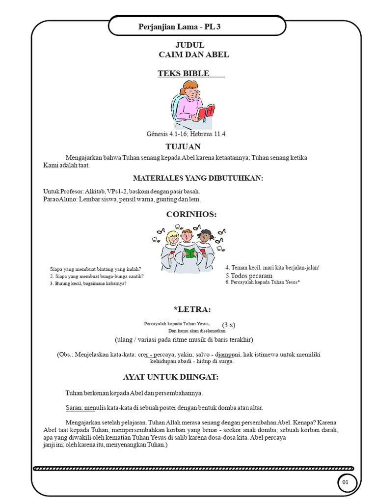 Pelajaran 03 Cain-dan-Abel | PDF