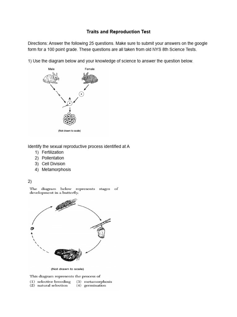 Matthew Polanco - Traits and Reproduction Test | PDF