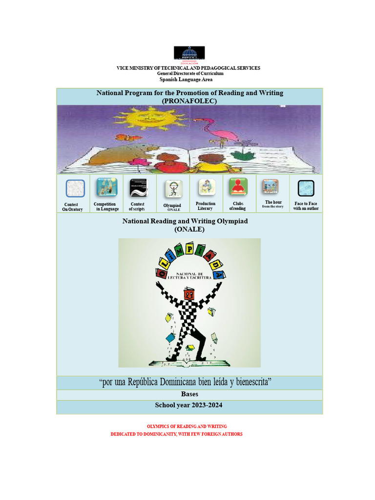 National Reading and Writing Olympiad 2023 | PDF | Reading ...