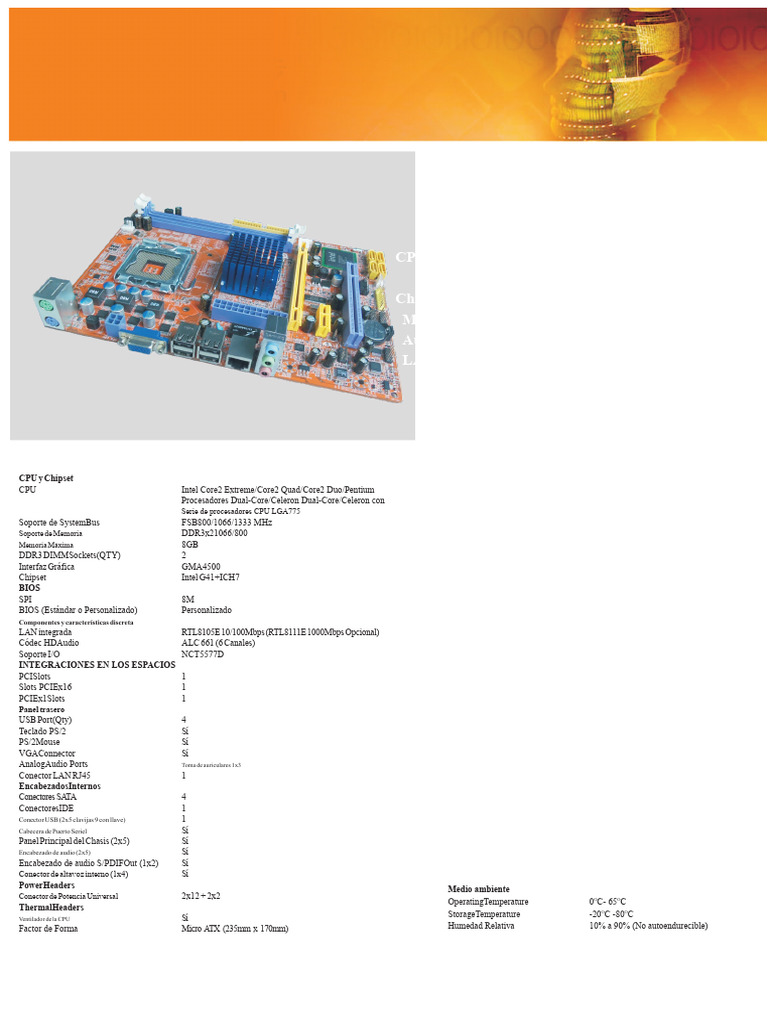 Simm Int g41d3 v1 | PDF | Informática | Electrónica