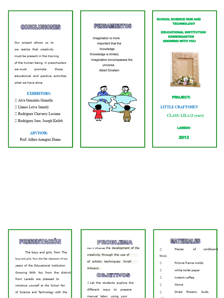 Triptych For Science Fair | PDF | Crafts