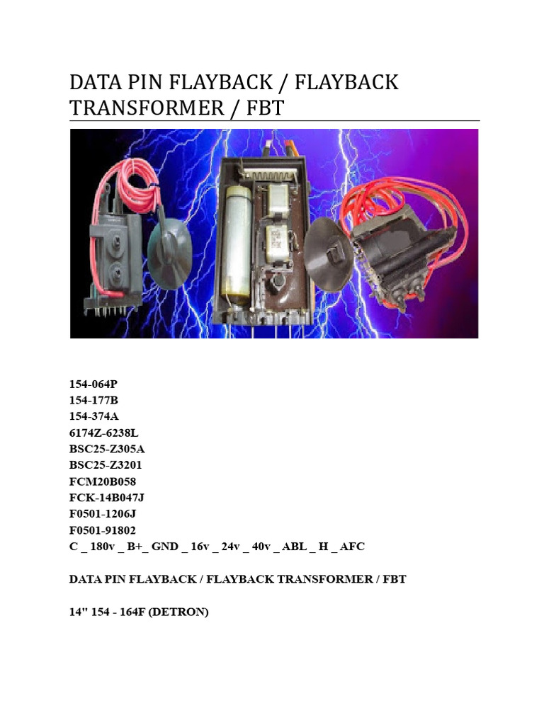 Data Pin Flayback | PDF